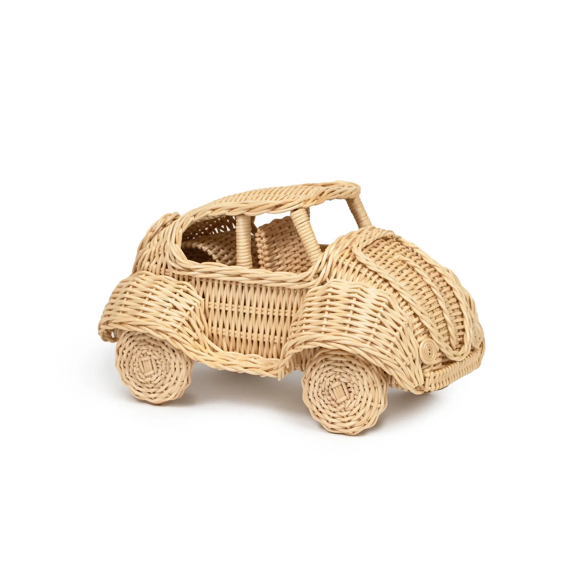 Modern Small Mini Model Natural Rattan Car Toy for Kids Top Selling ...