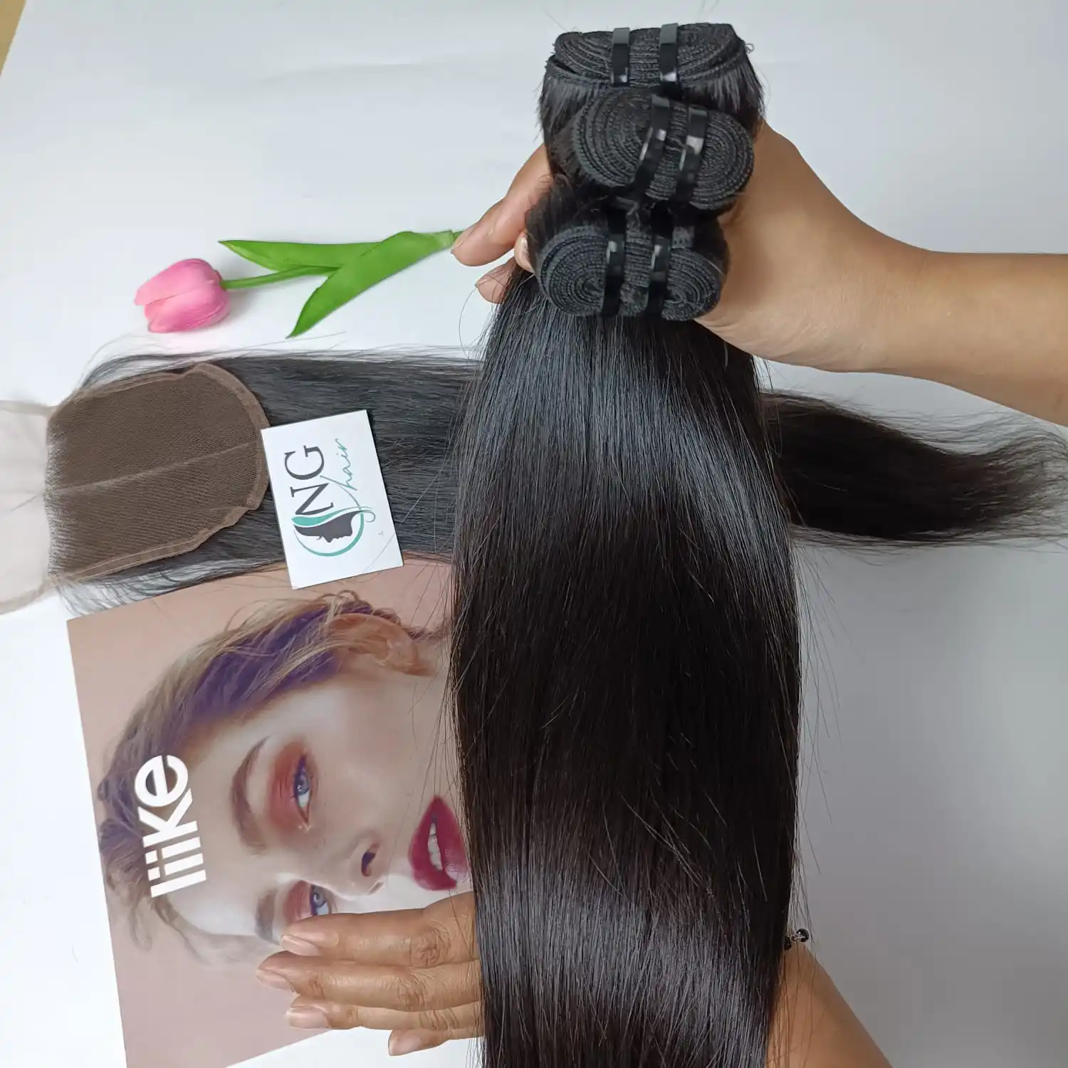 Straight Vietnamese Human Hair Full Textures Full Colors Full Sizes ...