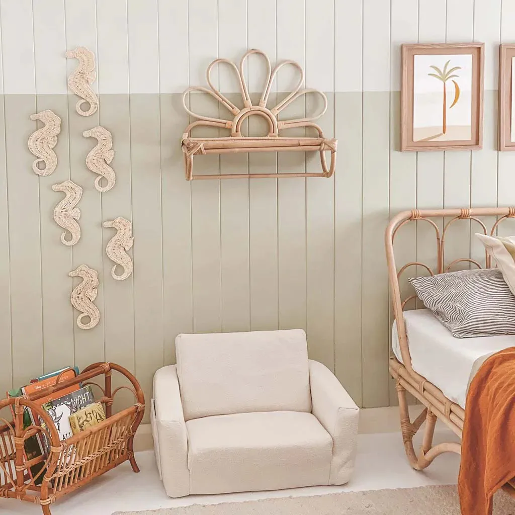 New Innovation Home Organization Rattan Wall Mounting Shelves Storage ...