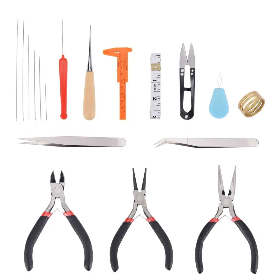 19-piece Jewelry Making Wire Wrapping Tools Kit Zipper Storage Case ...