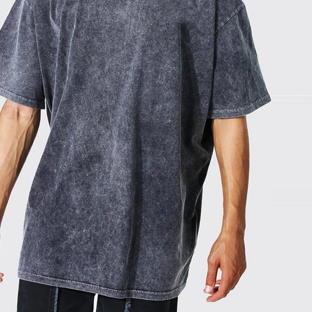 Acid Skull - Acid Wash T-Shirt Stonewashed Cotton Tee Shirts