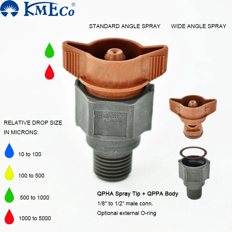 KMECO Promax QPHA Plastic Quick Release Spray Tip Standard Full Cone ...