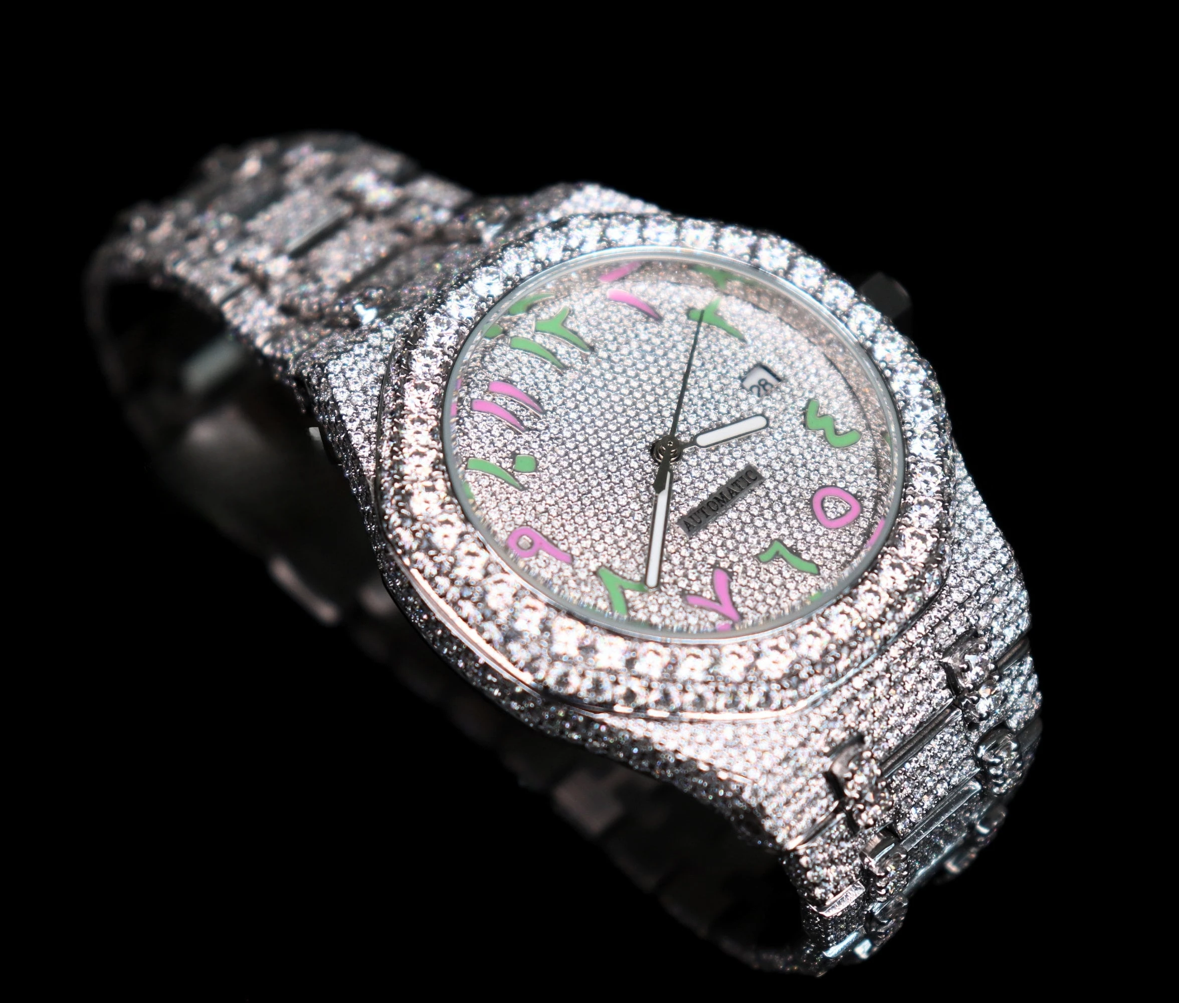 Automatic Hip Hop Watches for Men - Fully Iced Out Luxury