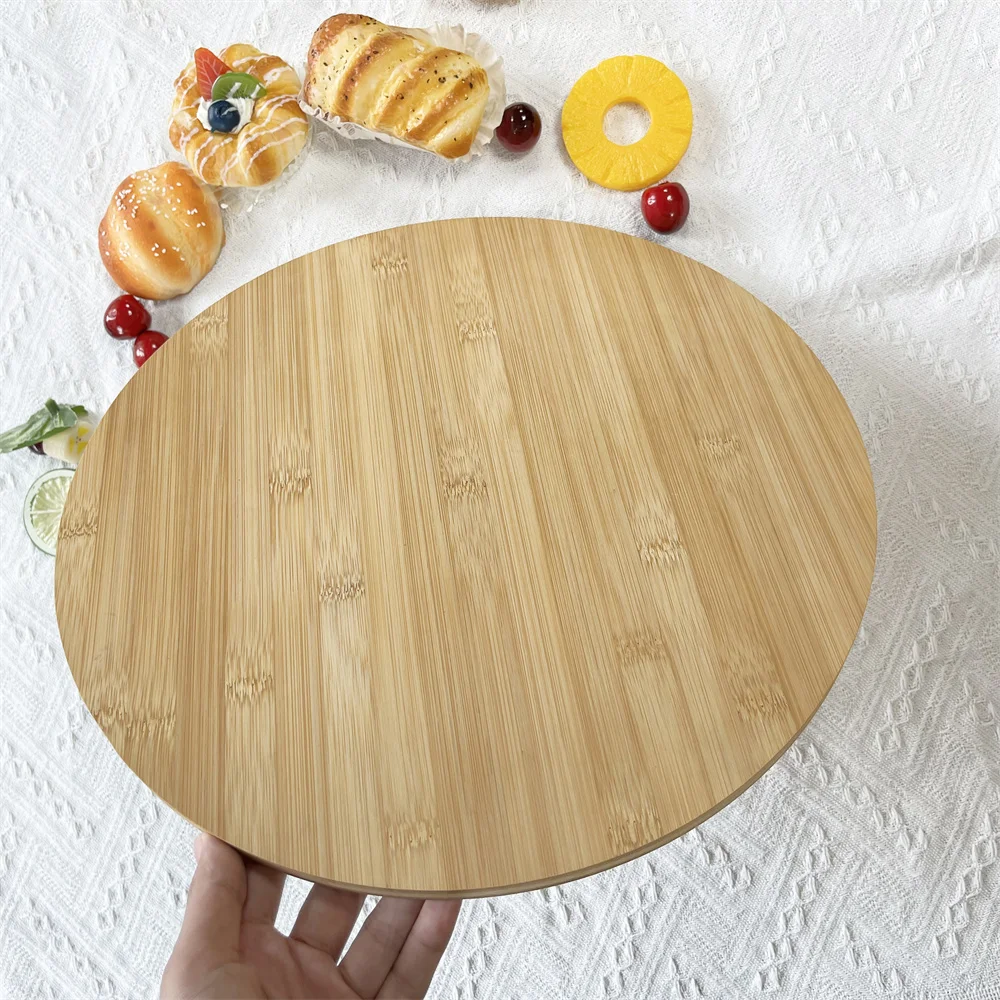 Multifunctional Modern Round Rotating Display Cake Stand Lazy Susan ...
