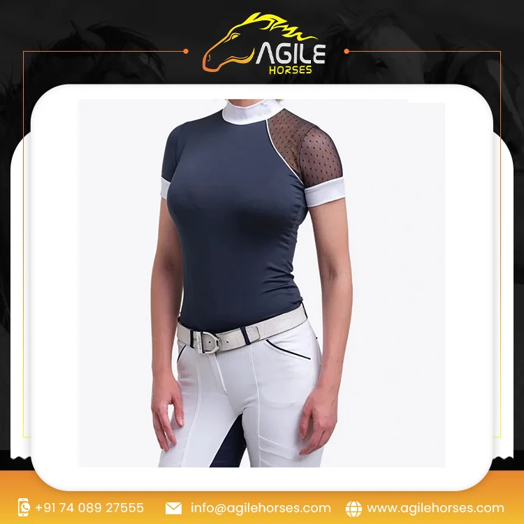 Best Quality Horse Riding Shirt Base Layer Polo Equestrian Womens Shirt ...