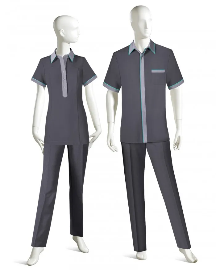 Unisex Printed Cotton Workwear Uniforms for Adults and Teens for Spa ...