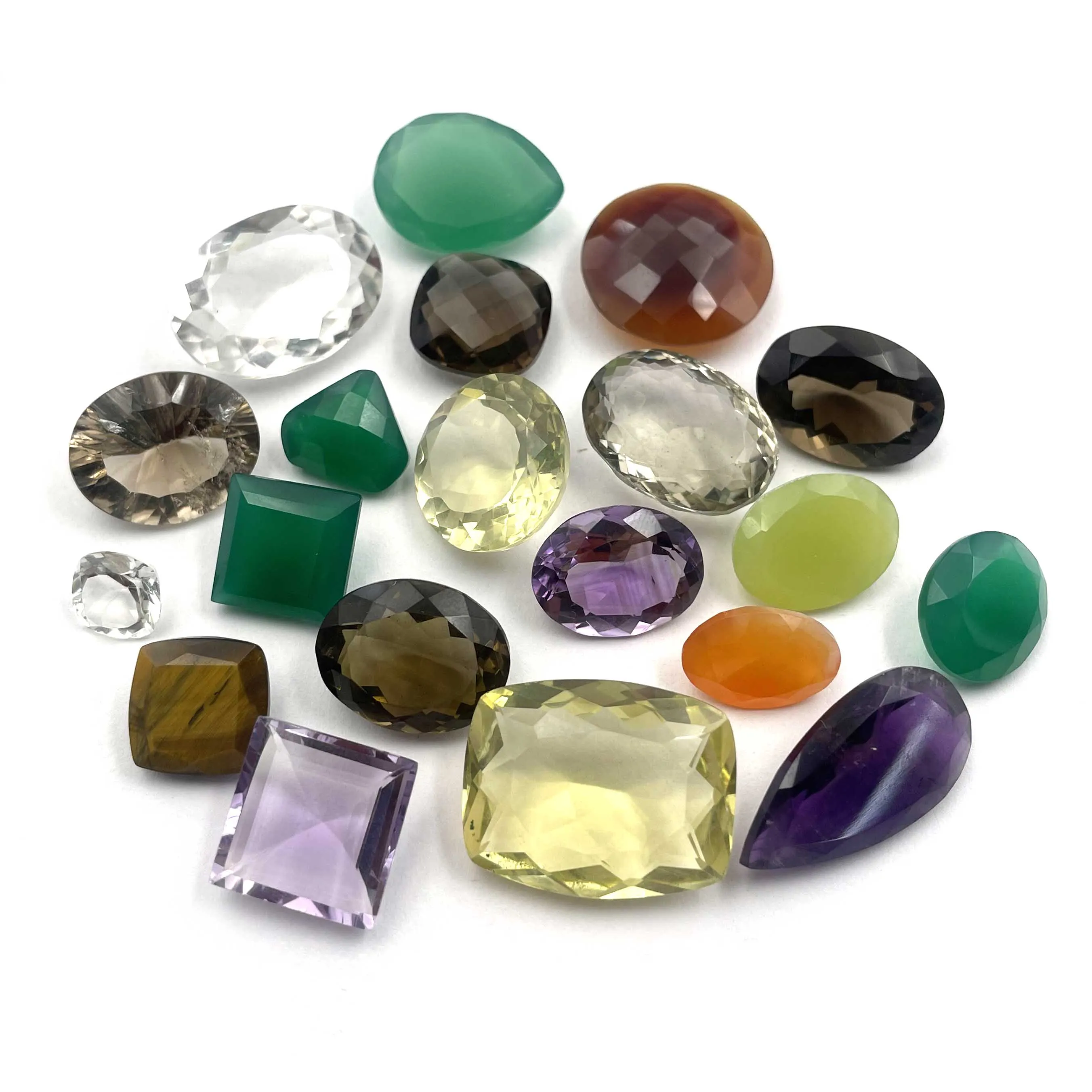 Natural Mix Faceted Cut Loose Gemstones,Mix Cut Stones- Amethyst ...