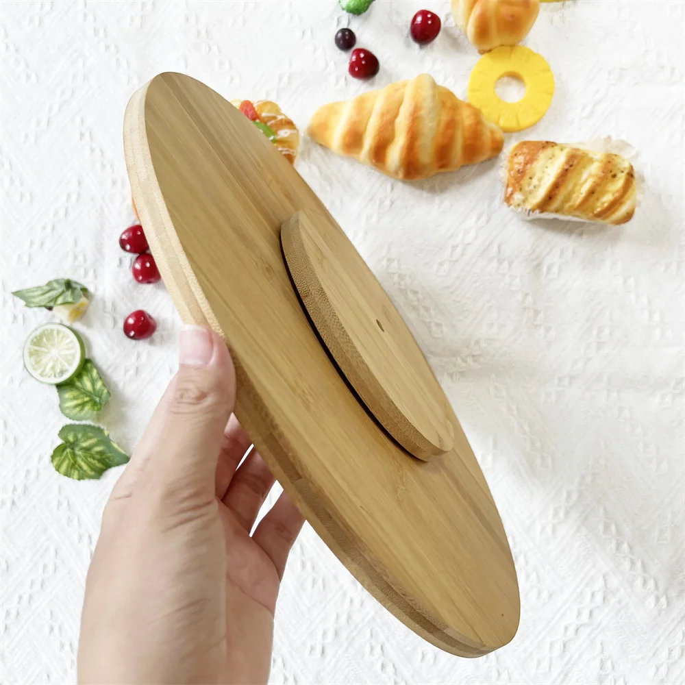 Multifunctional Modern Round Rotating Display Cake Stand Lazy Susan ...