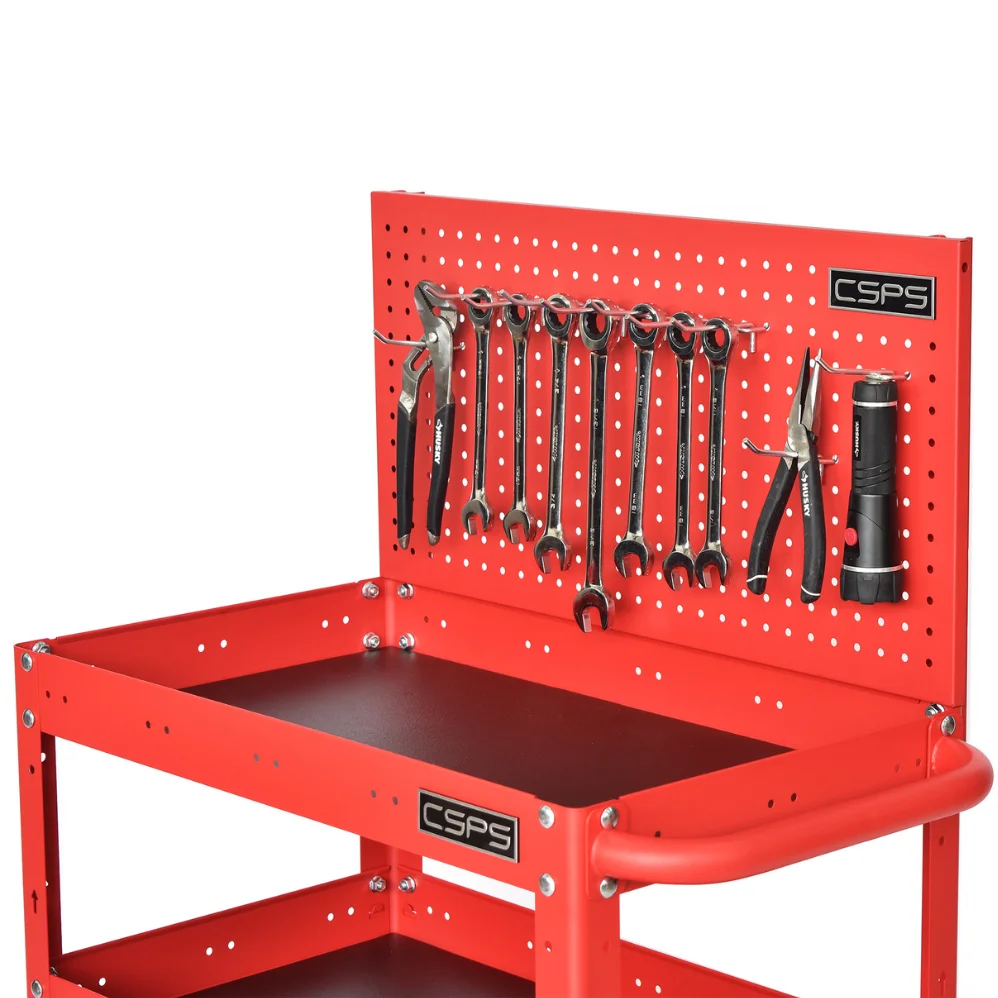 Rolling Tool Cabinet Trolley With Handle And Wheel 71cm Tool Storage ...
