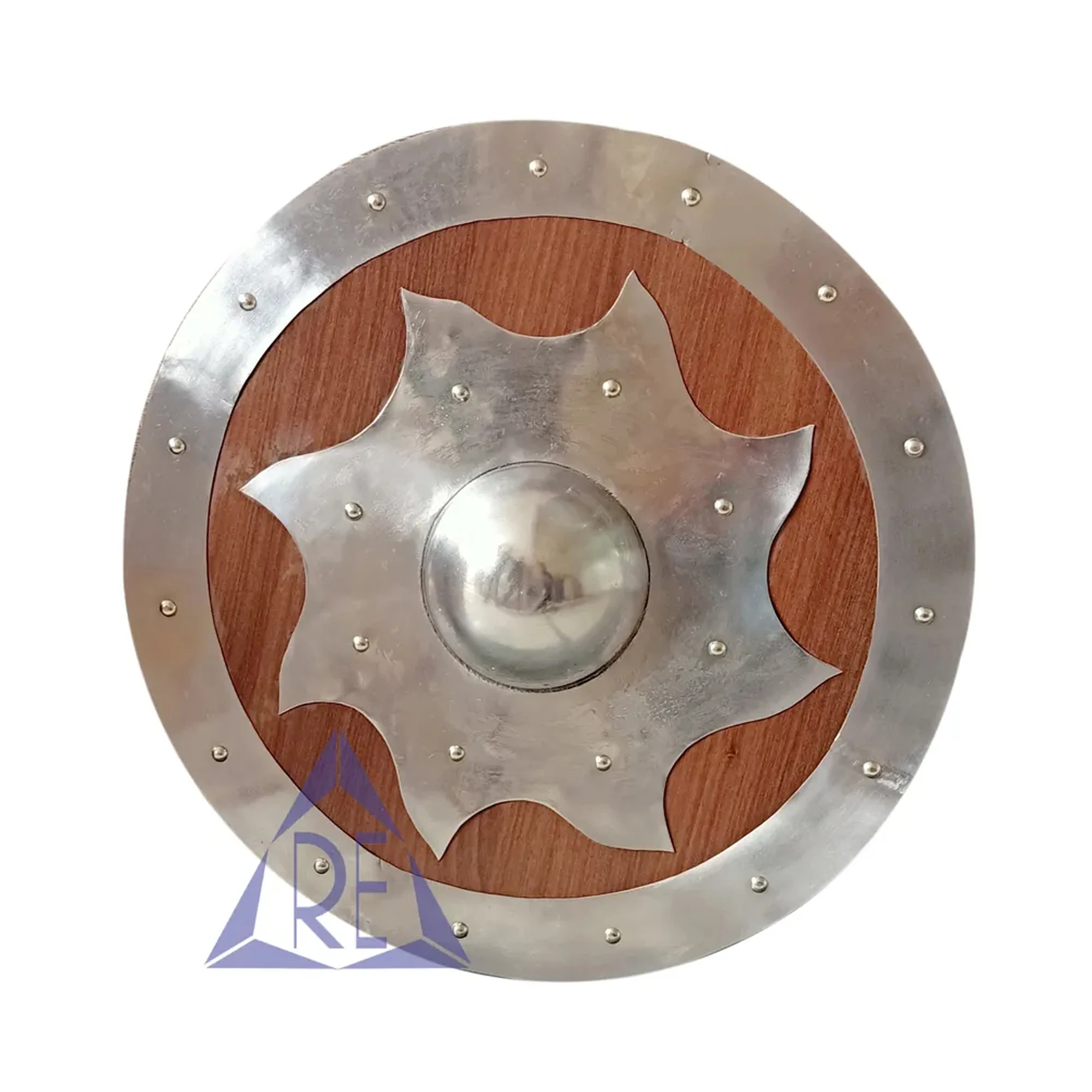 Medieval Round Wooden Shield Knight Armor Shield Birthday Gift Wall ...