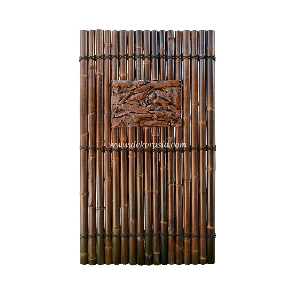 Outdoor Garden Fence Gate - Eco-Friendly Bamboo Panels