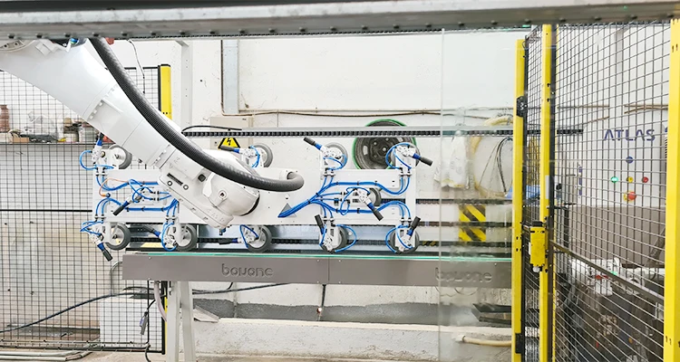 Glass Handling Robot - Complete System With Industrial Robotic Arm ...