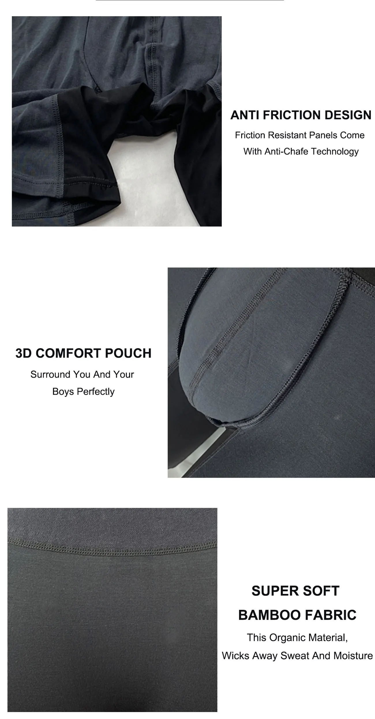 Custom Factory Direct Supply Men's Boxers Briefs Bamboo Men Underwear ...