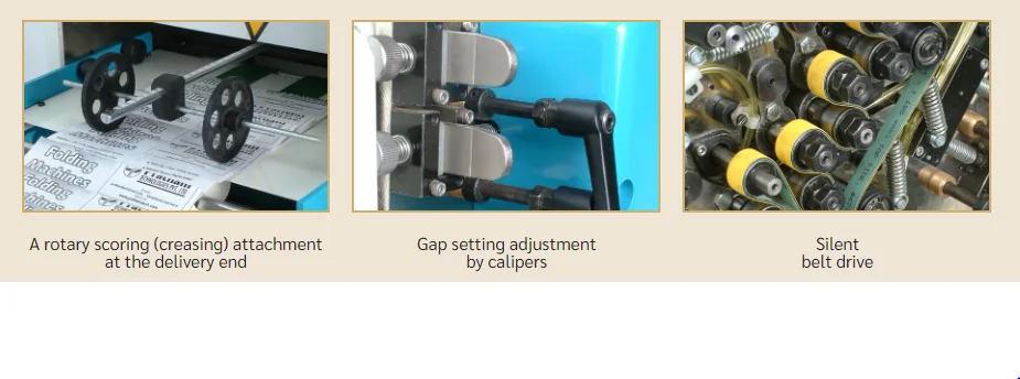 Suction Feed 6 Fold Paper Folding Machine With Double Sheet Detector ...