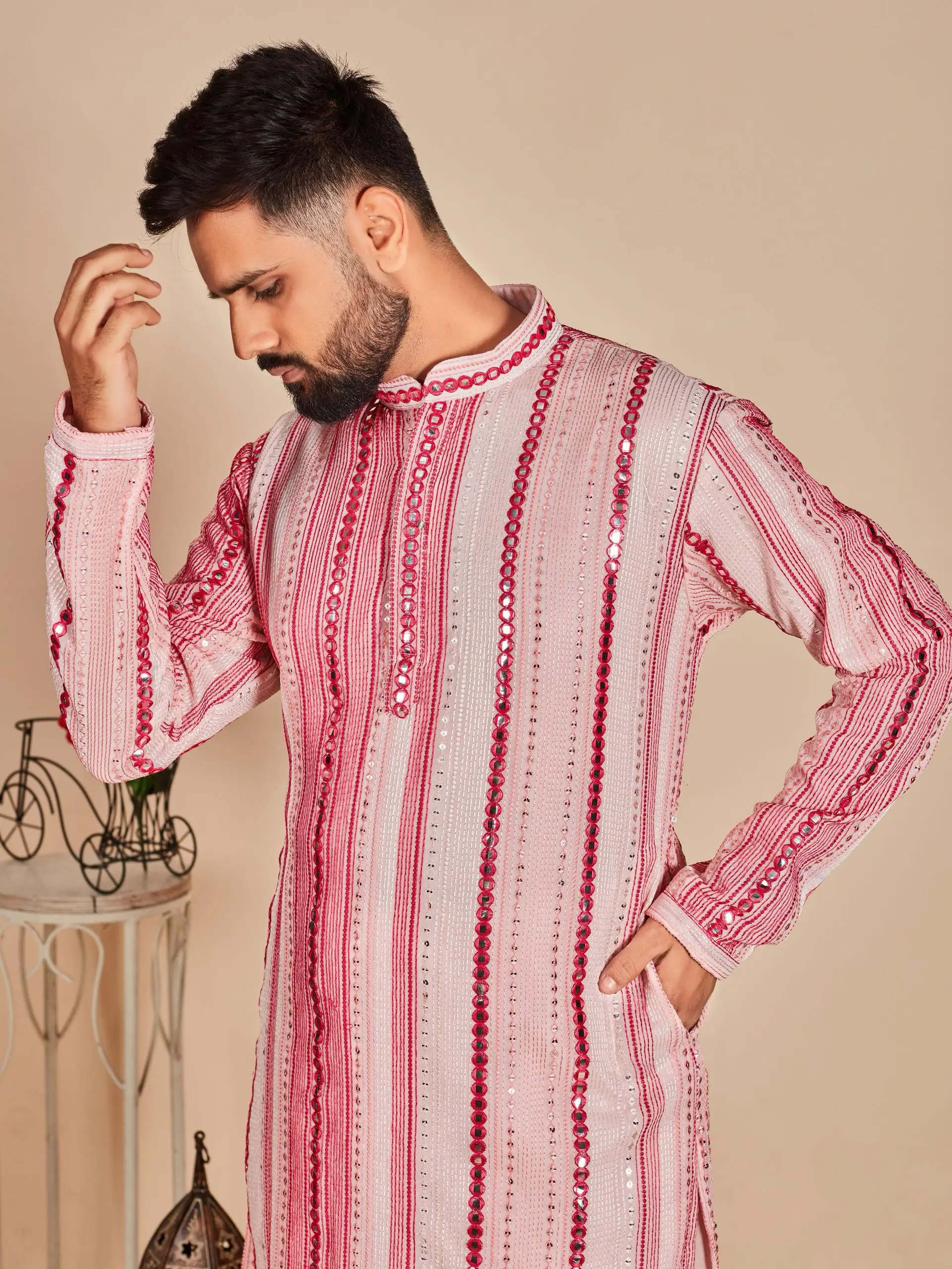 Original Manyavar Rich Celebrity Wear Designer Classic Georgette With ...