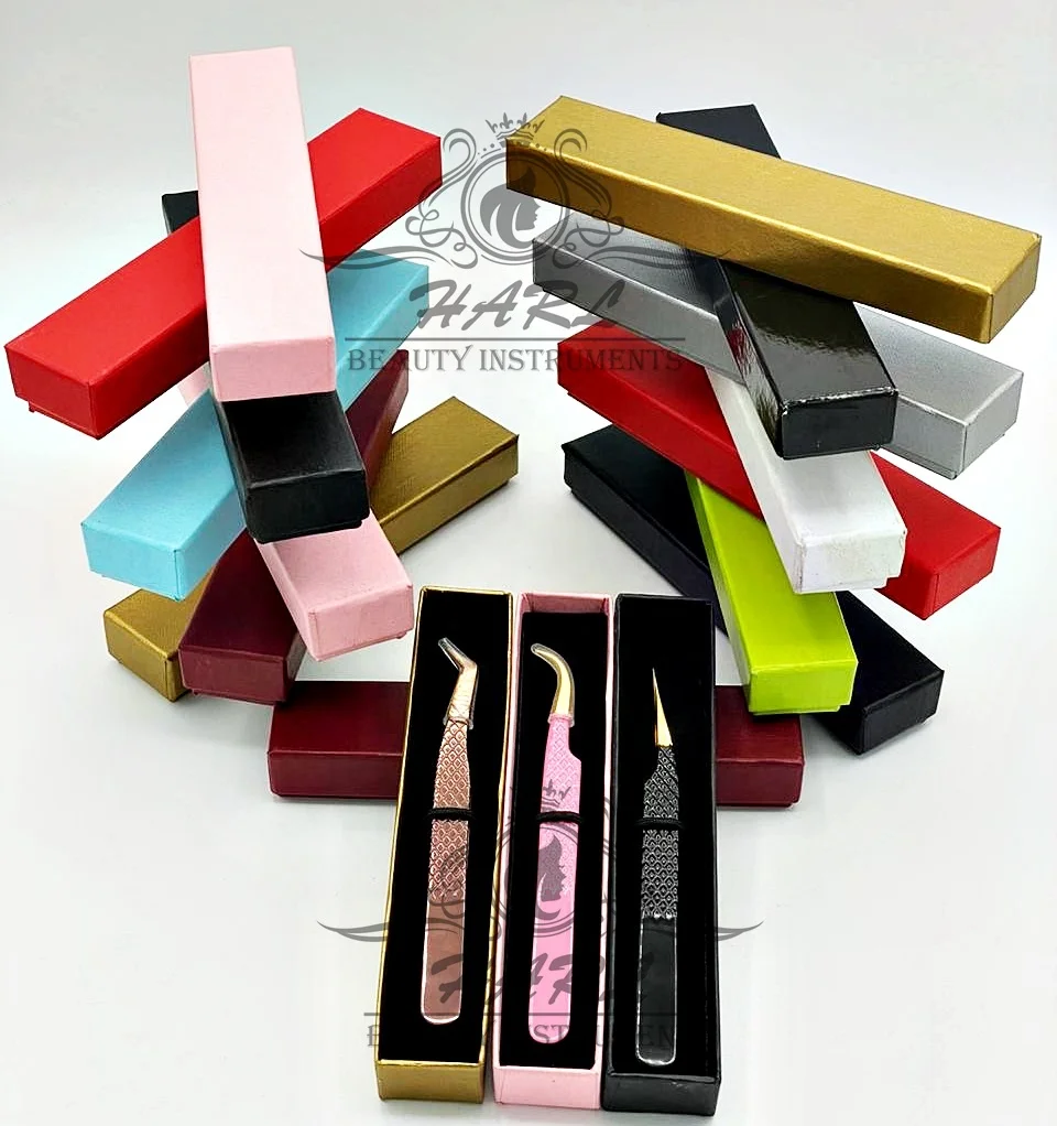 Cardboard Box Packaging For Eyelash Tweezers Eyelash Extension Tweezers ...