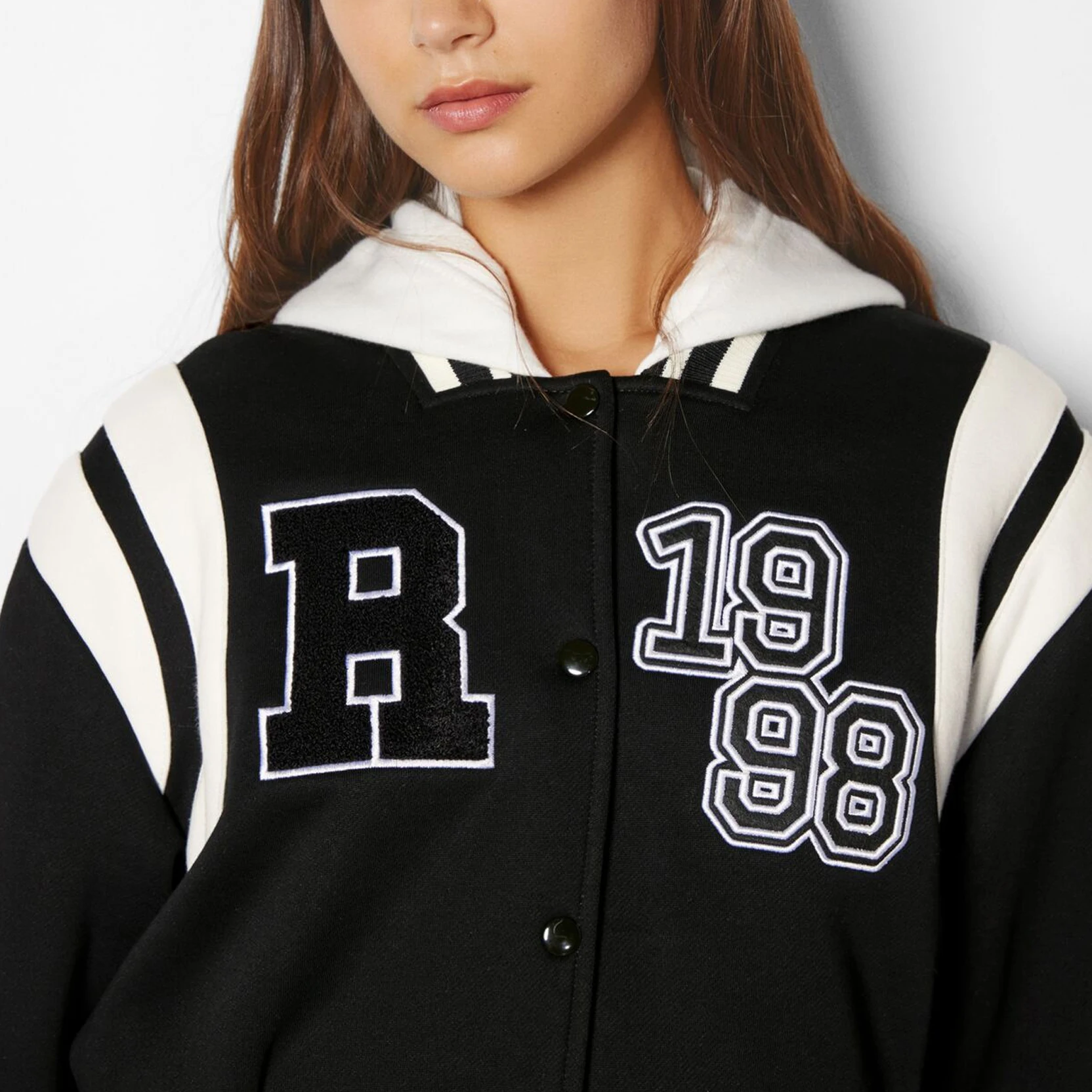 Crop Varsity Jacket Letterman Jacket College Jacket With Custom Logos ...