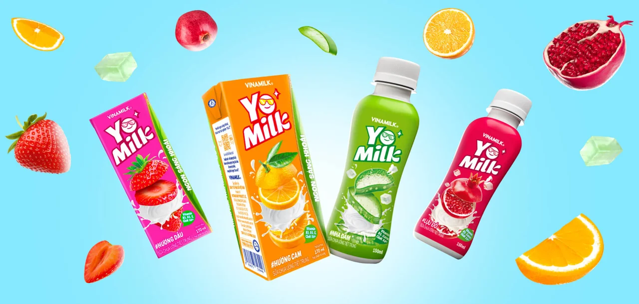 Vinamilk - Yomilk - Drinking Yogurt - for Everyone - Orange Flavor ...