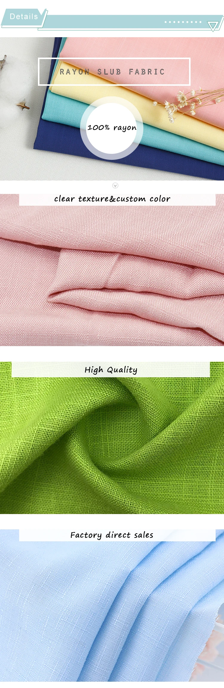 Mulinsen Textile Light Weight 100% Viscose Custom Design Woven Rayon ...