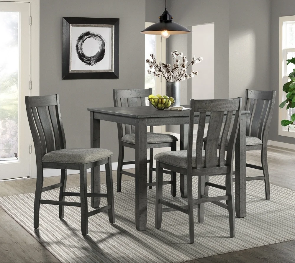 Exquisite Alcatraz 5-Piece Pub Set - Elegant Dining Solutions