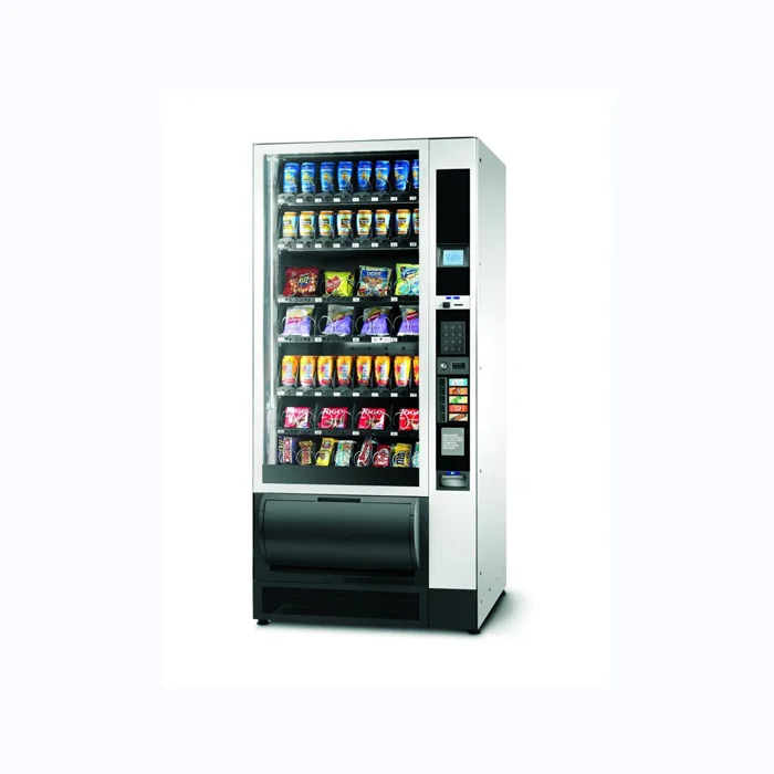Small Drink Vending Machine With Card Reader Electronics Snacks Vending ...