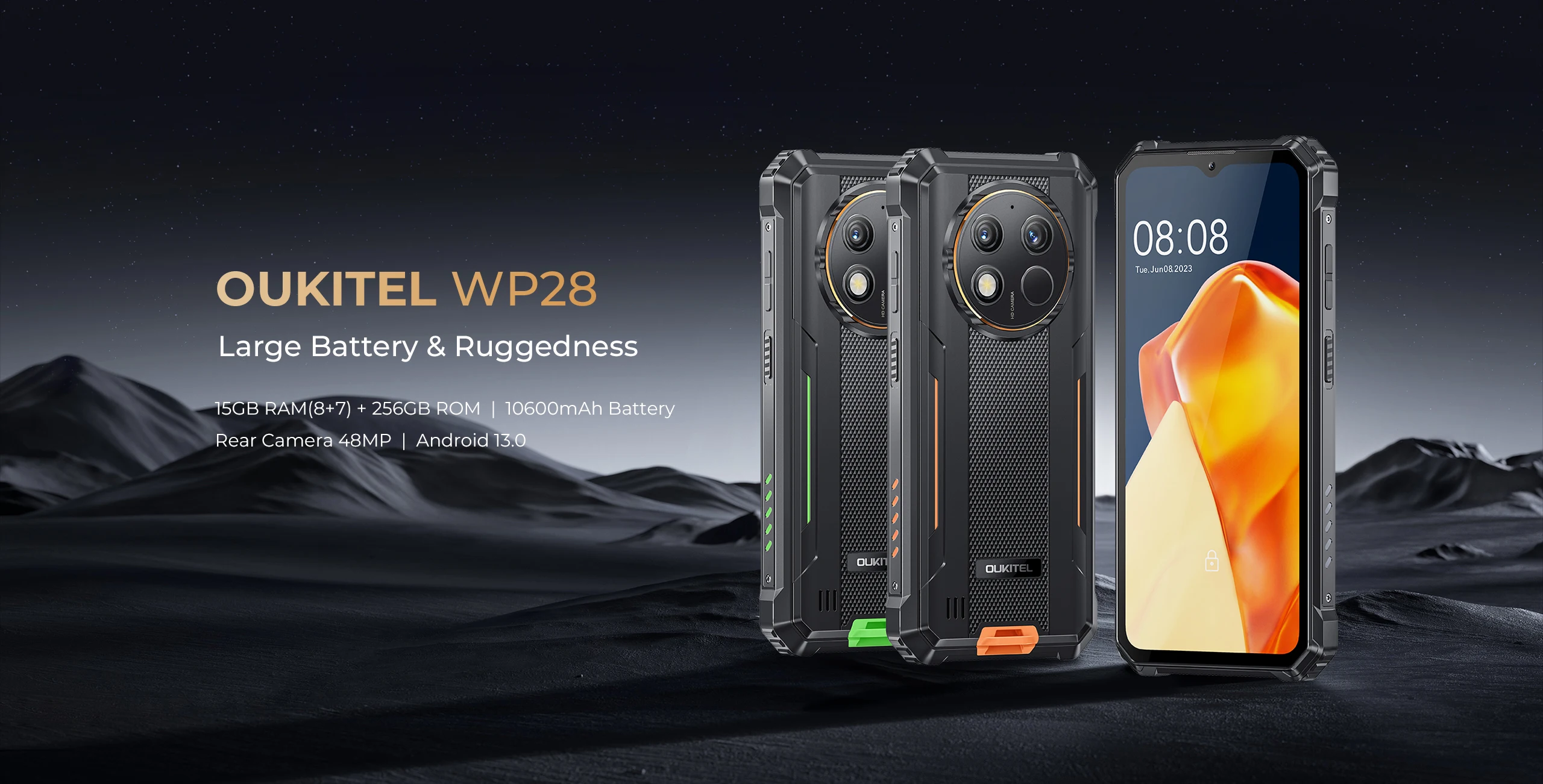 OUKITEL WP28 Rugged Phone - Durable, Waterproof, and Powerful