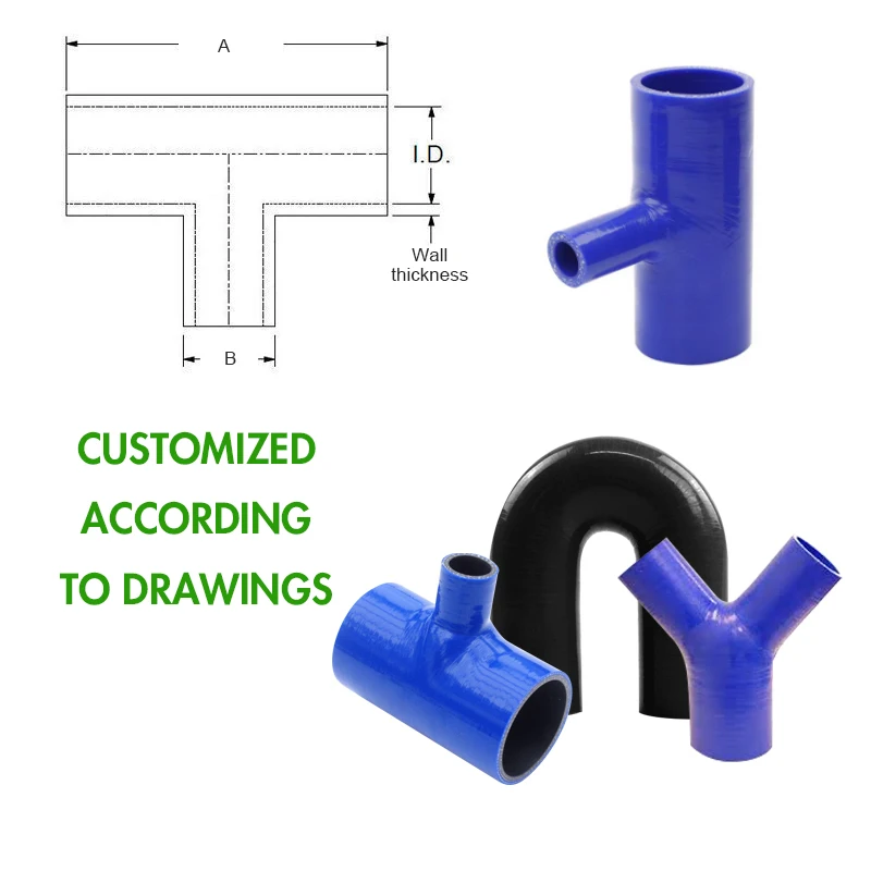 Custom 180 Degree U T Y Shape Elbow Heater Bending Radiator Reducer Car ...