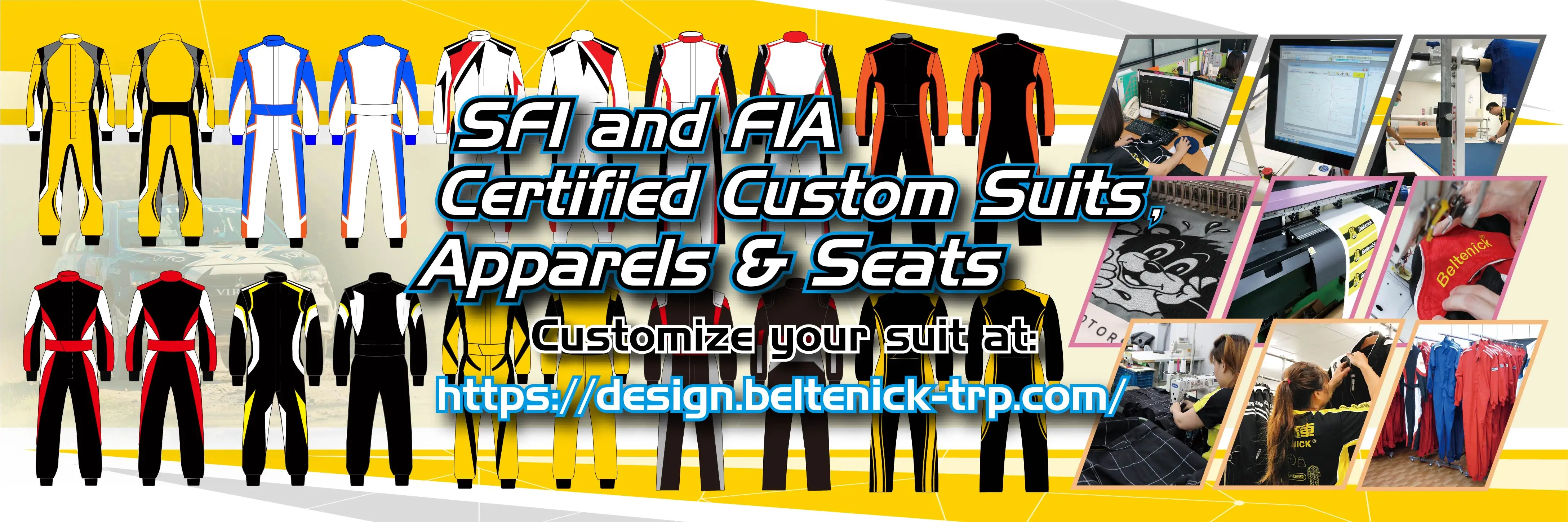 Beltenick FIA Approved Racing Suit - Customizable Flame-Retardant ...
