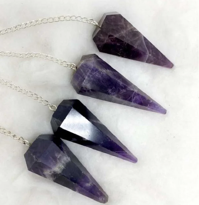 Crystal Pendulum Dowsing Healing For Sale High Grade Gemstone Pendulums Agate Amethyst Crystal ...