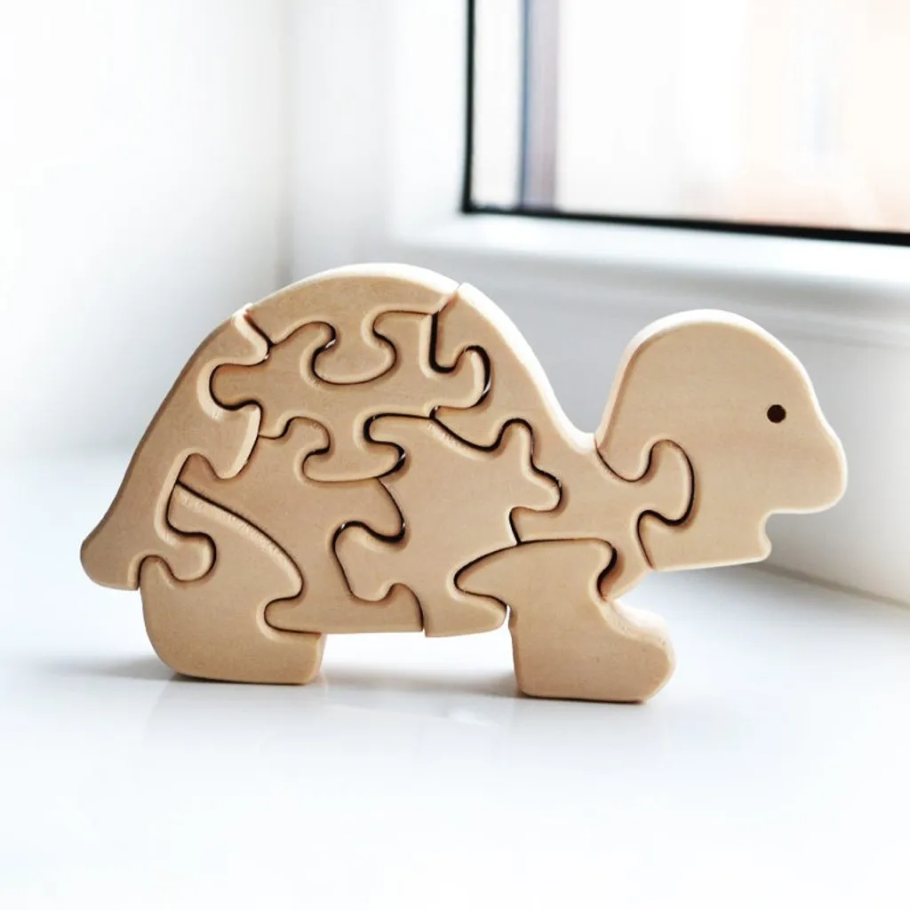 Fish Shape 3D Animal Wood Jigsaw Puzzle - Eco Friendly