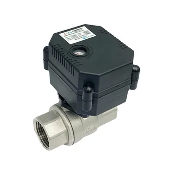 1 Inch 3 4 Inch 2 Inch Small Mini Electric Motorized Ball Valve 5v 12v ...