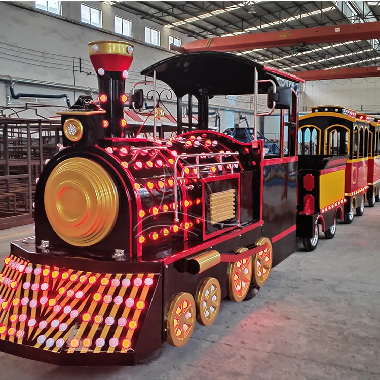 Alibaba.com: Vintage Carnival 2-3 seat electric trackless train ride ...