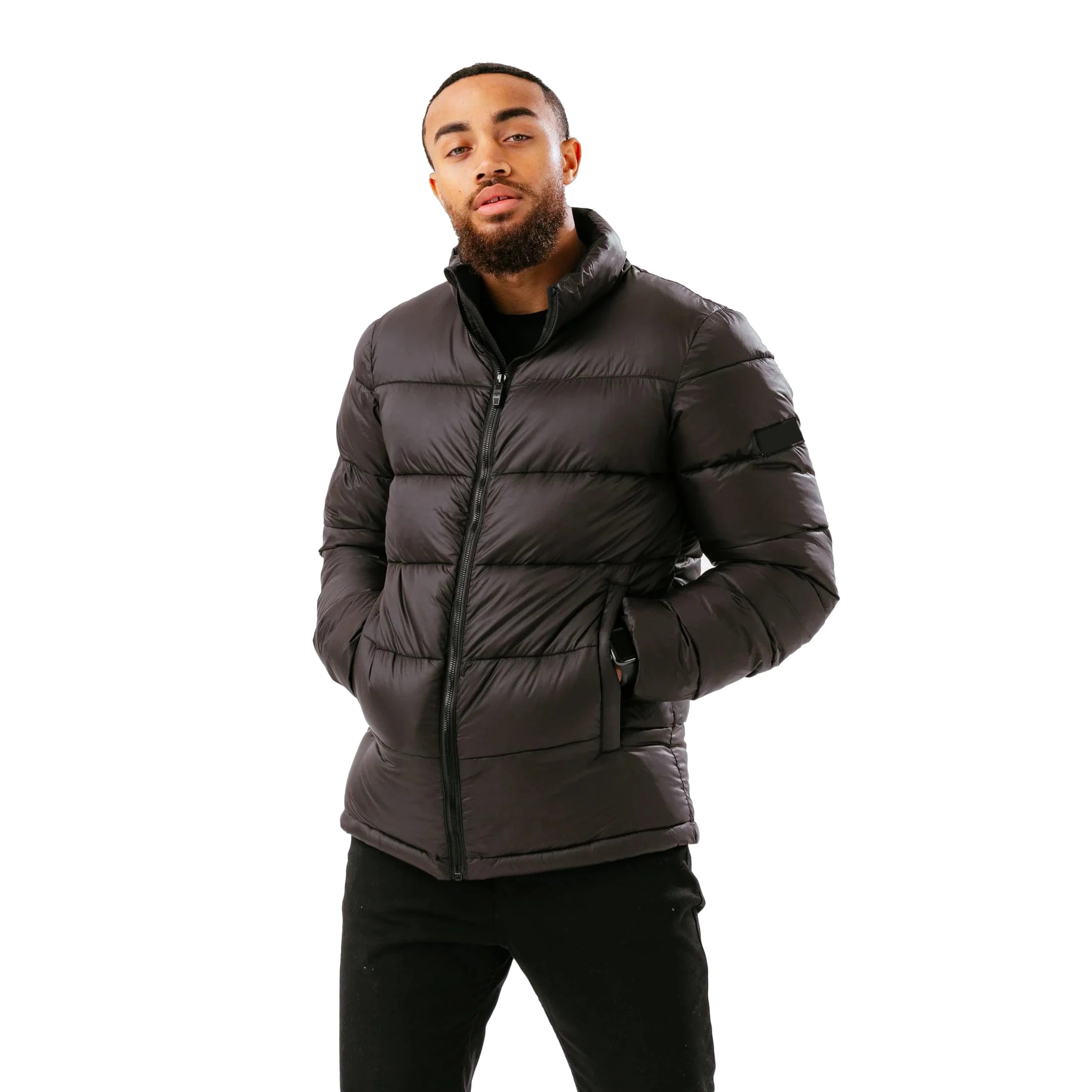 New Arrival Custom Made Men's Puffer Jackets Stand Collar Bubble ...