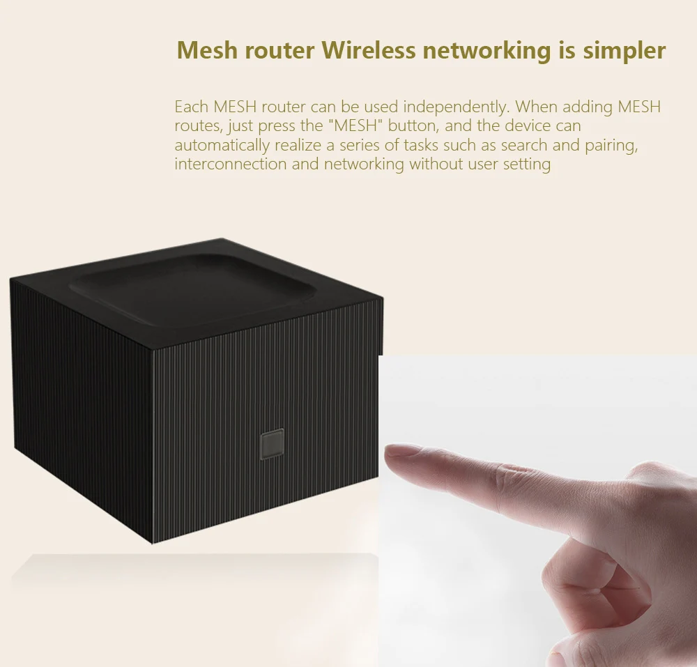 Cube Box Mesh Router 1200mbps Mkmr01 802.11ac Gigabit Dual Band(2.4ghz ...