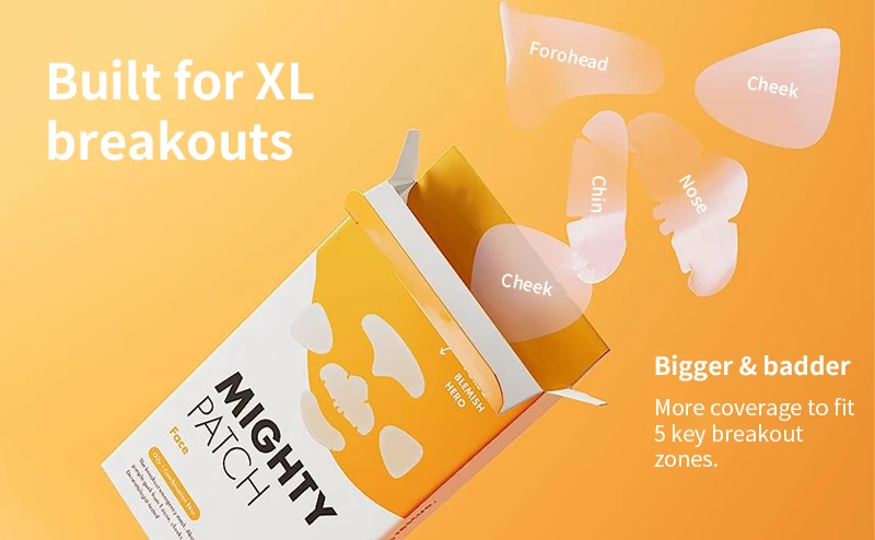 Hydrocolloid Face Mask For Acne 5 Large Pimple Patches For Zit ...