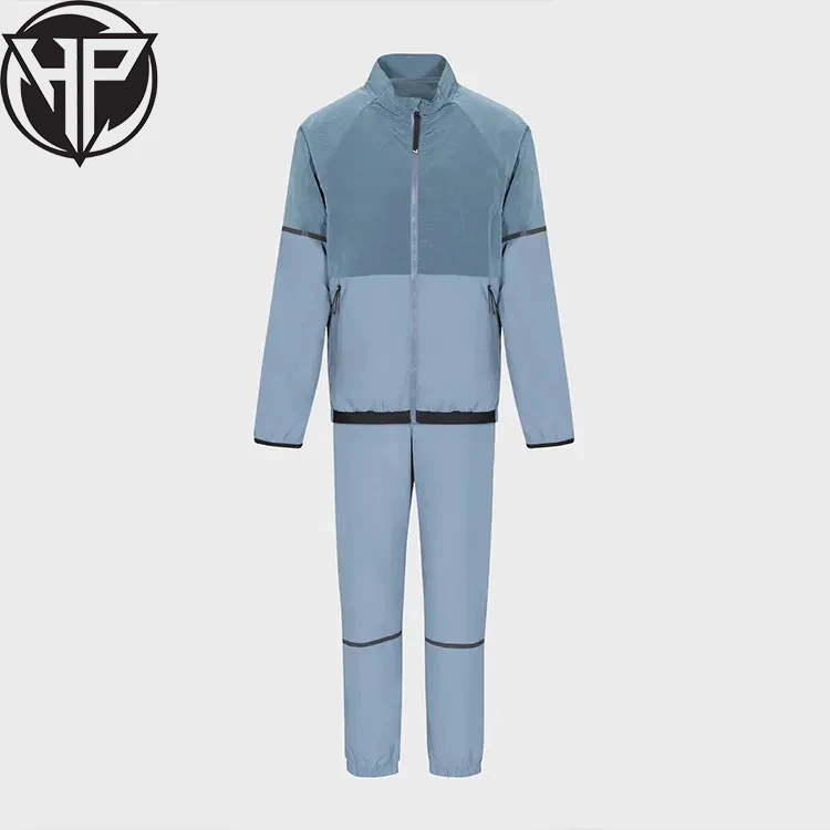 New Design Custom Nylon Windbreaker Tracksuit Two Piece Pants And ...