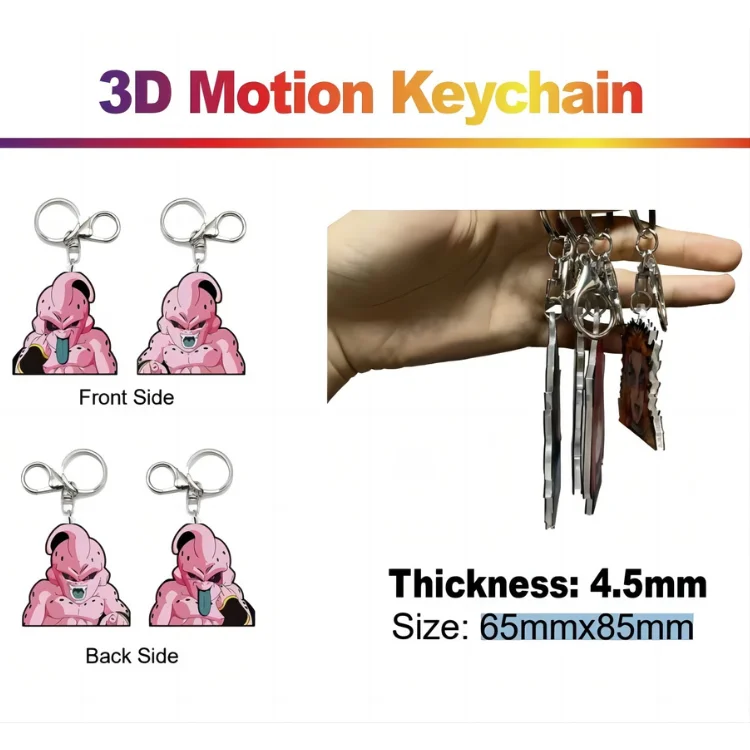 300 Designs 3d Motion Keychains Anime Demon Slayer Spy X Family Cute ...
