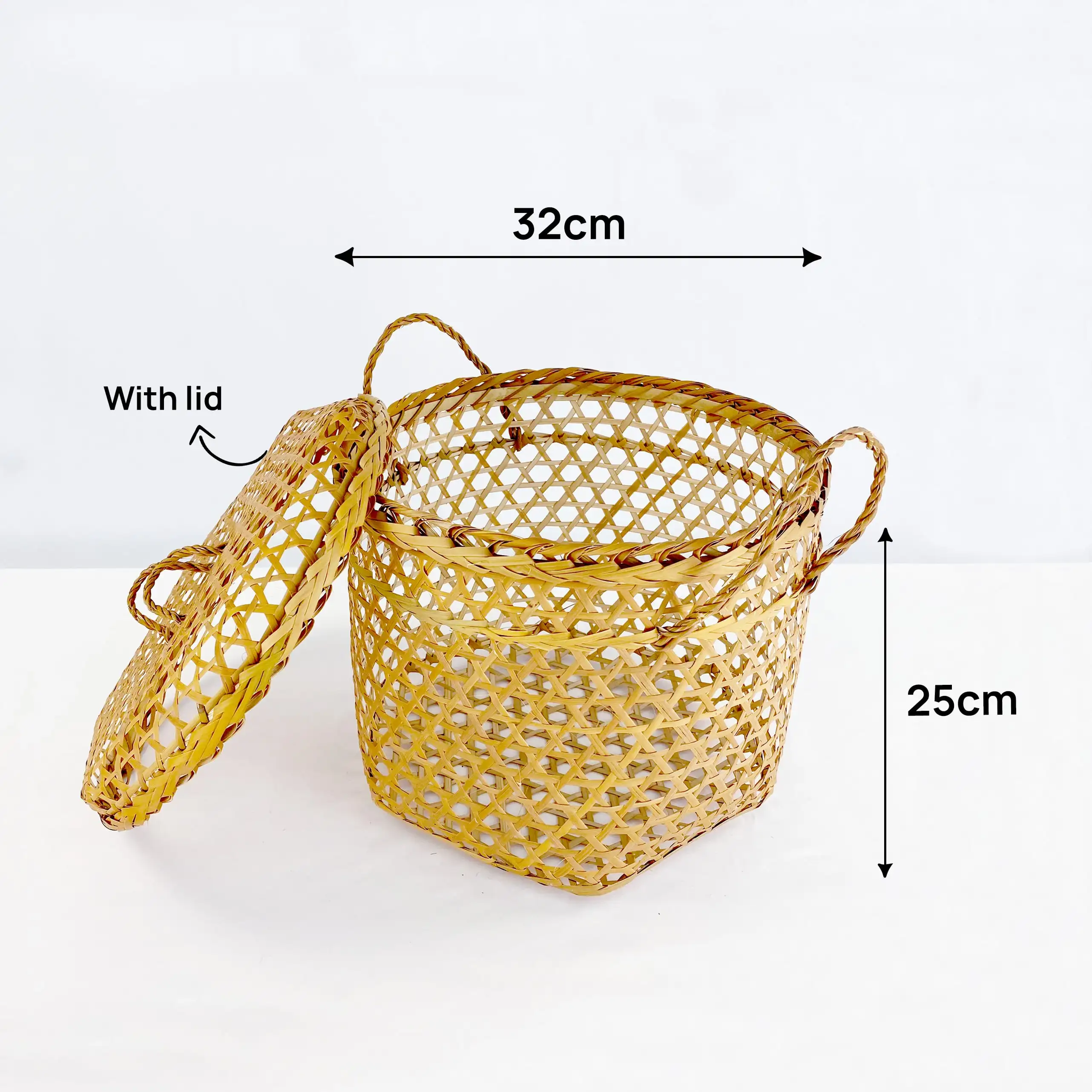 Innovation Product 2023 Handmade Woven Natural Storage Basket With Lid ...
