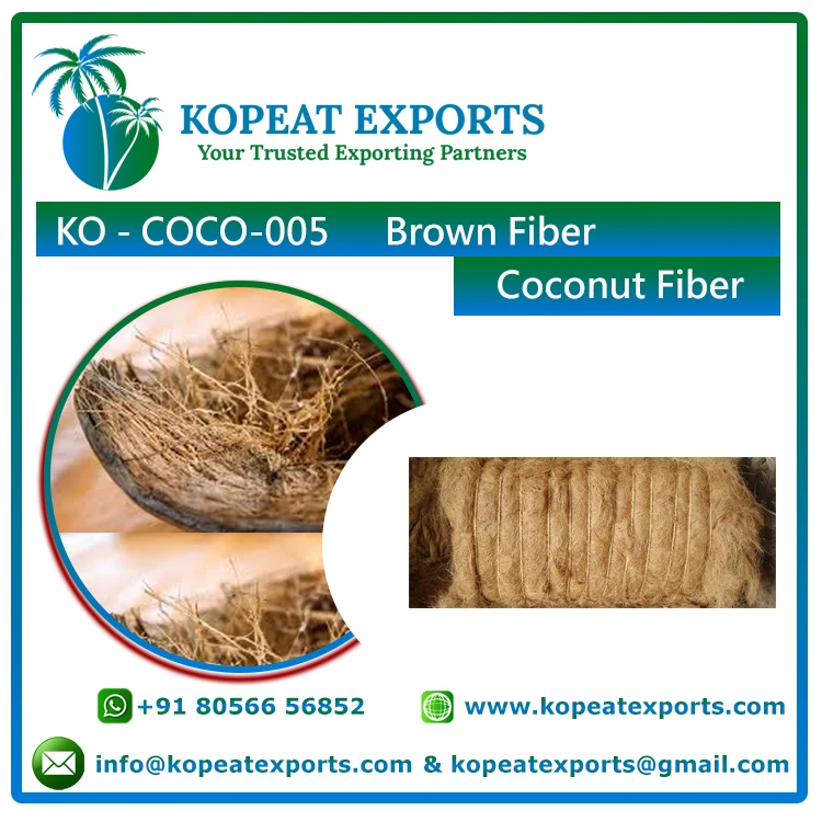 Coco Coir Bale Brown - Natural Coconut Fiber for Landscaping