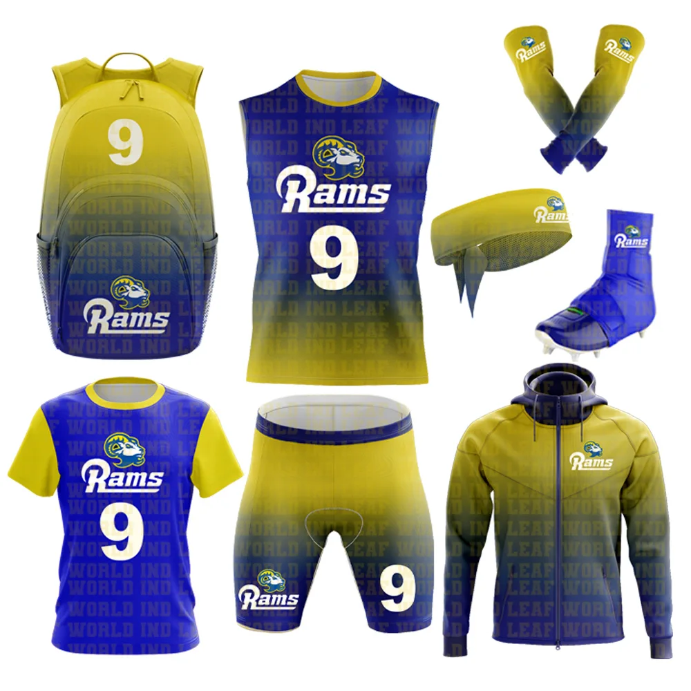 New Model Design Sublimation 7v7 Football Uniform Sport Wear Customized ...