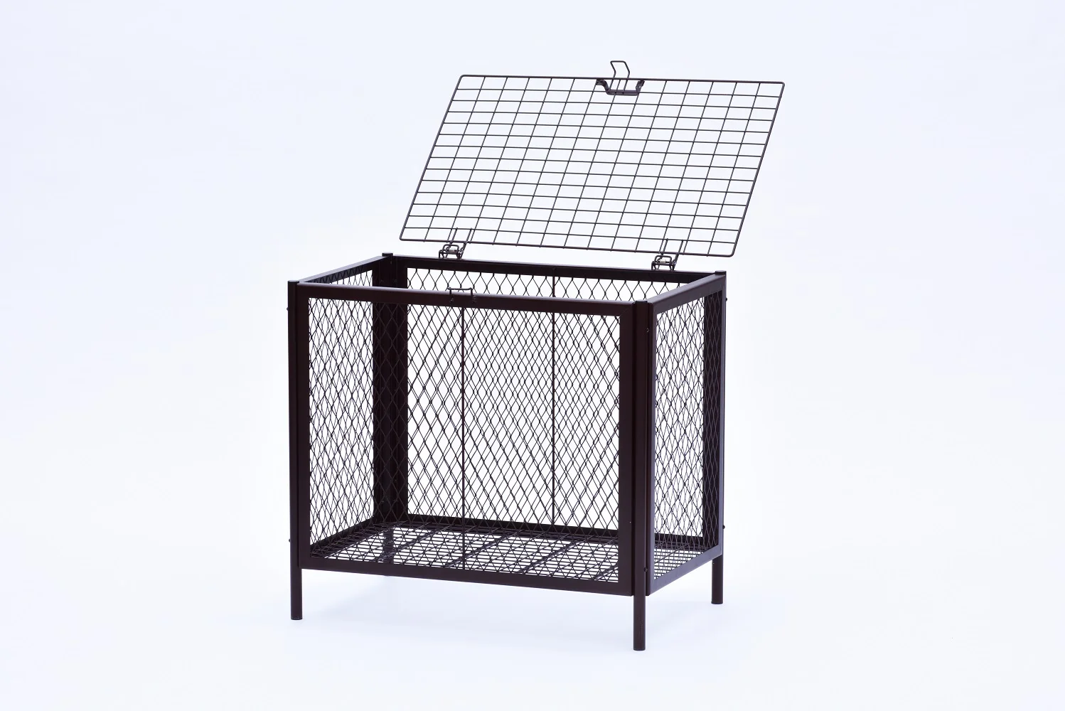 Square Shaped 160litre Foldable Metal Trash Bin - Eco-friendly