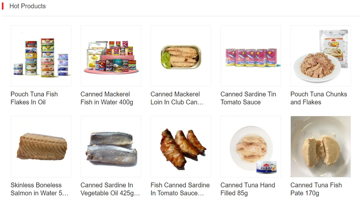 Canned Tuna Chunk In Oil Brine Fish White Meat Fresh Canned Seafood ...