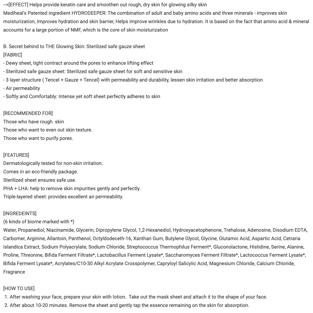 For MEDIHEAL I.P.I (IPI) Brightening Ampoule Mask 10 Sheets/Box 5 ...