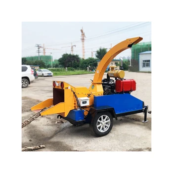 74kw Diesel Engine Powered Wood Chipper Shredder Wood Chipper Machine ...