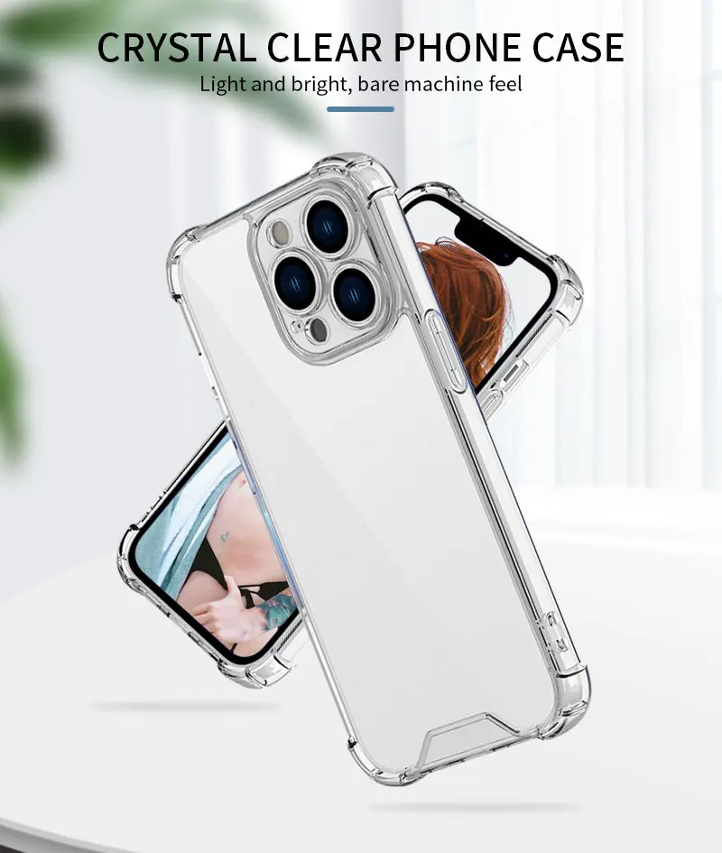 1.5MM Transparent Covers Shockproof Protective Soft Mobile Phone ...