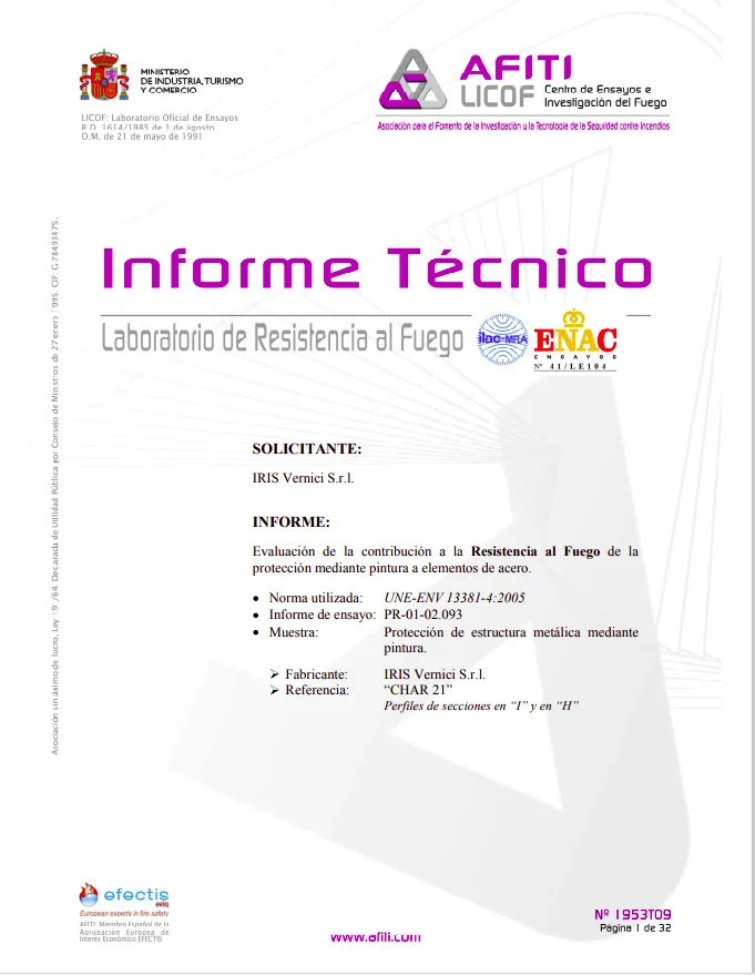 Char 21steel Intumescent Coating For Fire Protection Of Steel ...