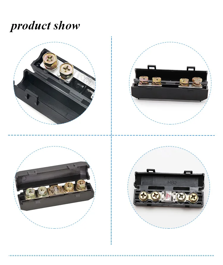 Midi Ang Ans In-line Bolt On Fuse Holder 4 Studs Rated 30a 150a Single ...