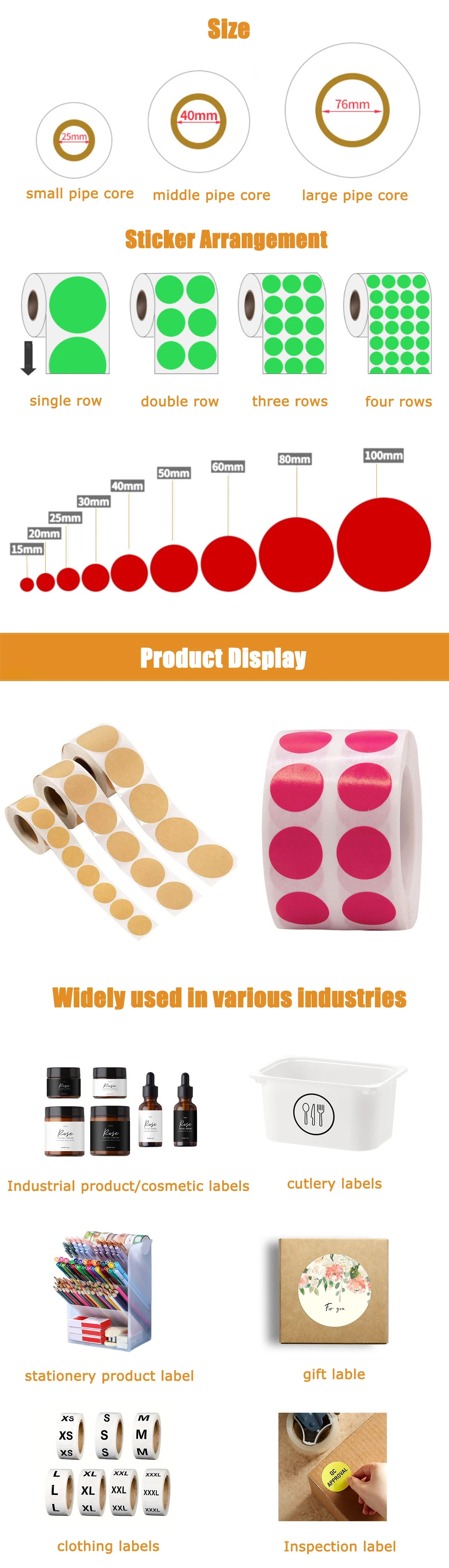 Waterproof Adhesive logo Sticker Die Cut Thank You Cards Label Vinyl ...
