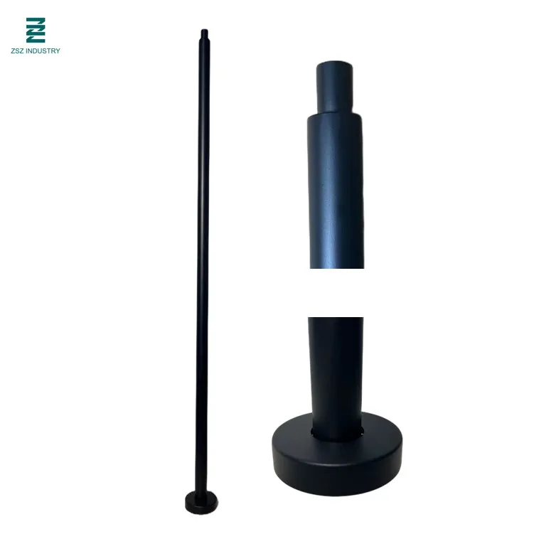 Wrought Iron Balusters Plain Bar Round Iron Newel Post Base Shoe ...