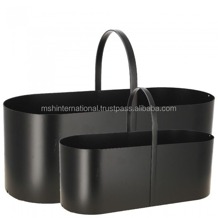 Long and rectangular shaped metal planter exclusive green color huge ...